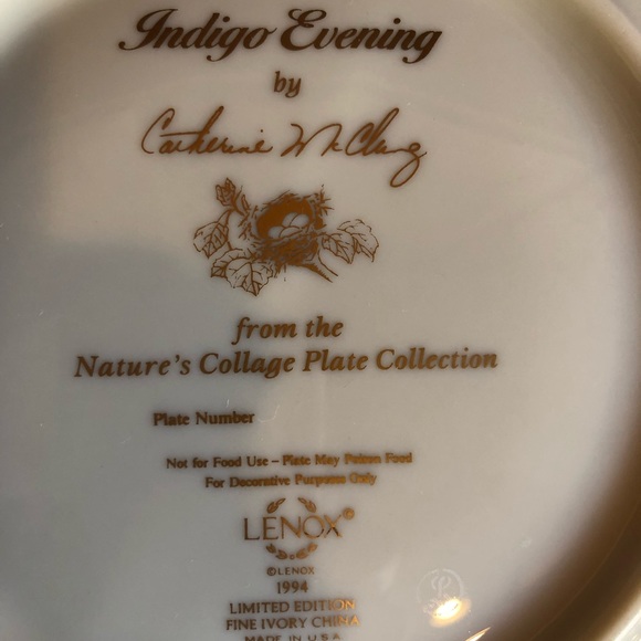 Lenox | Other | Lenox Collector Plate The Natures Collage Collection ...